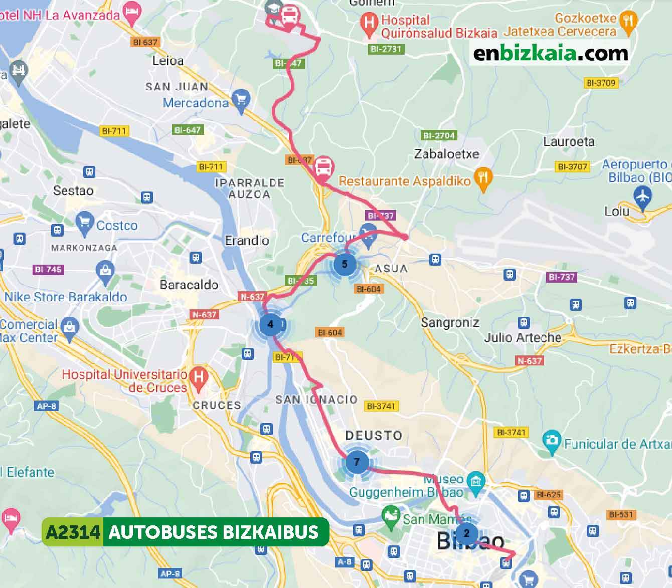 L nea Bizkaibus A2314 Bilbao Erandiogoikoa UPV EHU L nea Bizkaibus A2314 Bilbao Erandiogoikoa UPV EHU